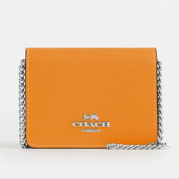 Coach | Bags | Coachmini Wallet On A Chain In Colorblock | Poshmark